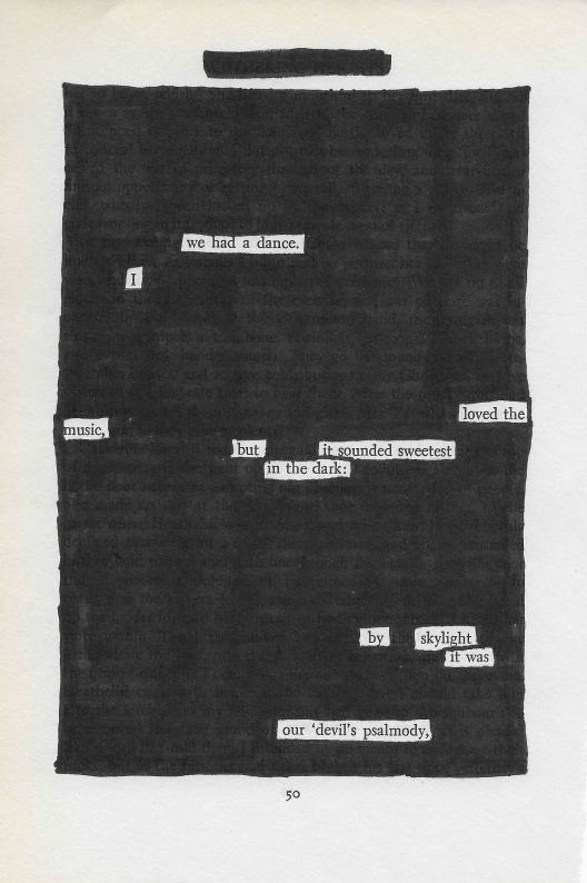 Blackout Poem - A Dance - Blackout Poetry Notes