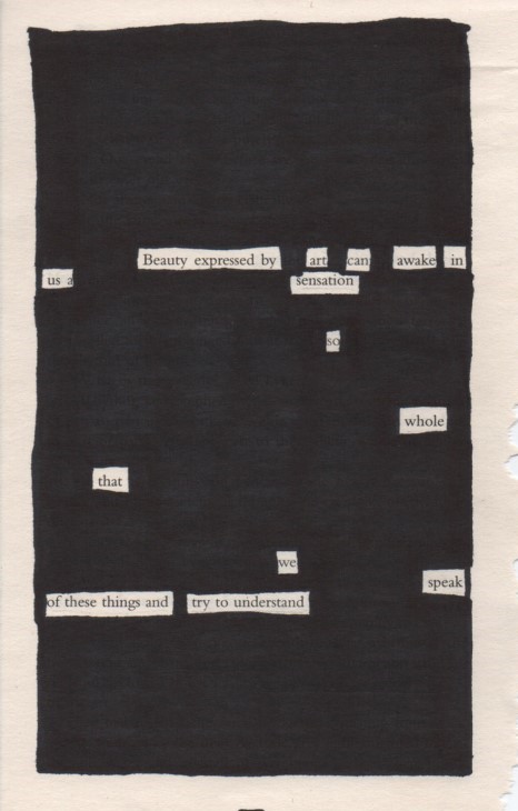 Try to Understand - Blackout Poetry Notes
