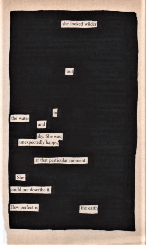Wilder - Blackout Poetry Notes