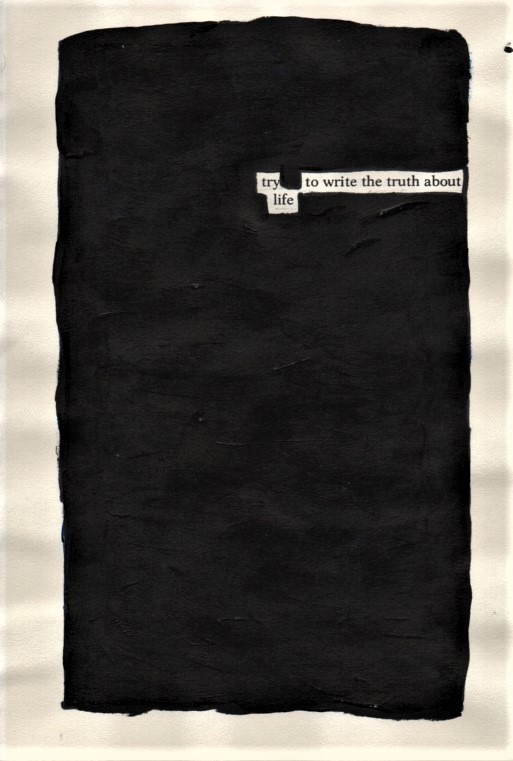 Write The Truth - Blackout Poetry Notes