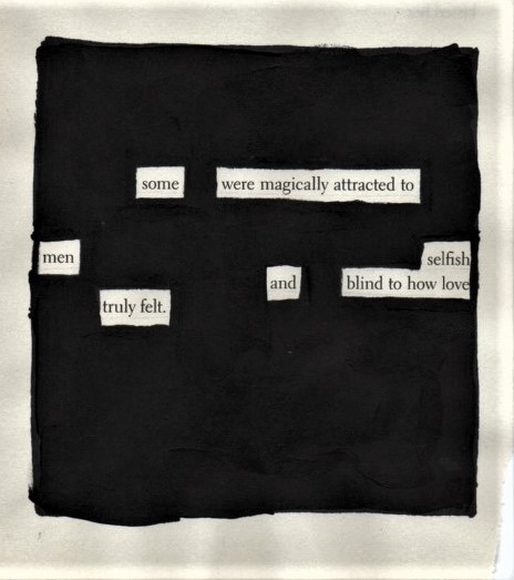Blind - Blackout Poetry Notes