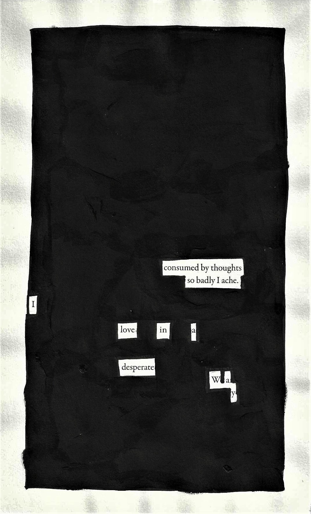 Desperate Way - Blackout Poetry Notes