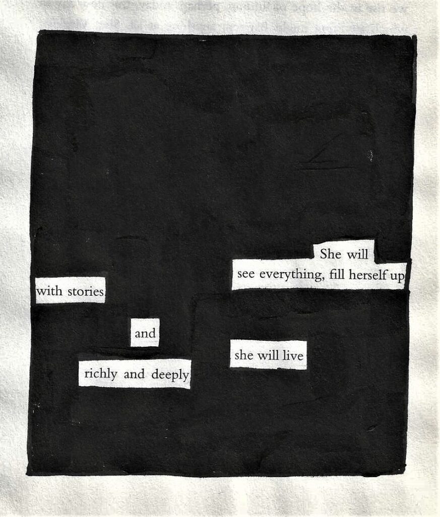 See Everything - Blackout Poetry Notes