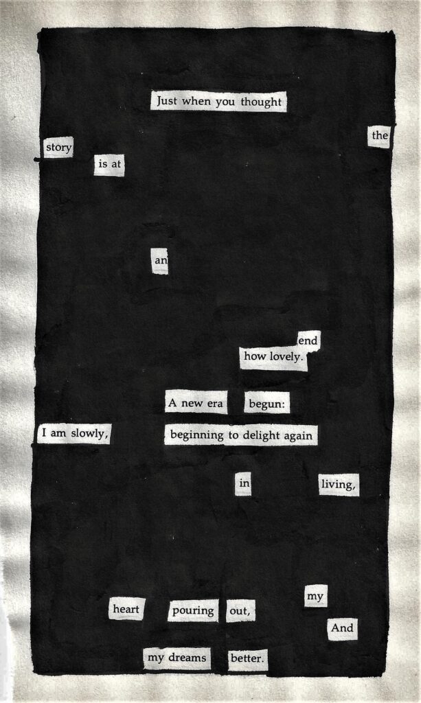 New Era - Blackout Poetry Notes