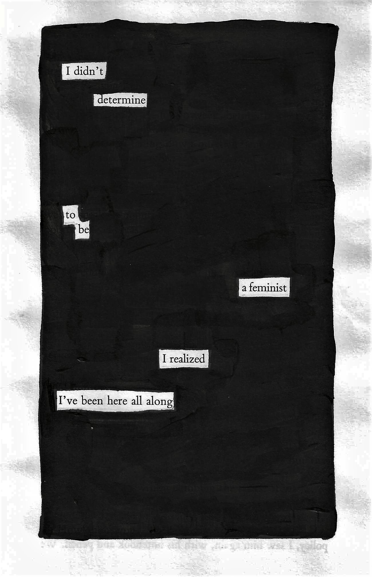All Along - Blackout Poetry Notes