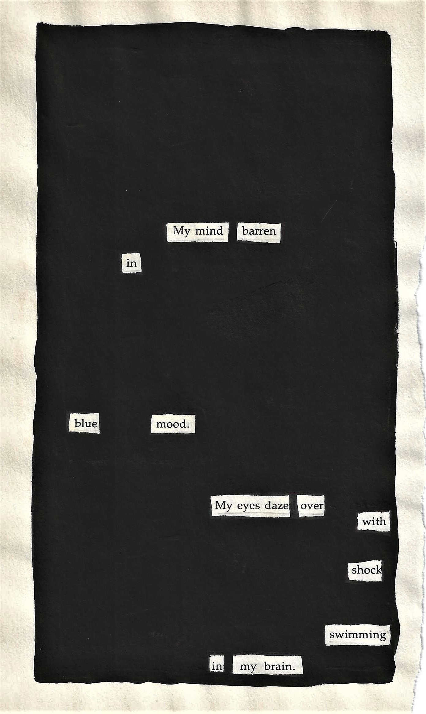 Shock - Blackout Poetry Notes