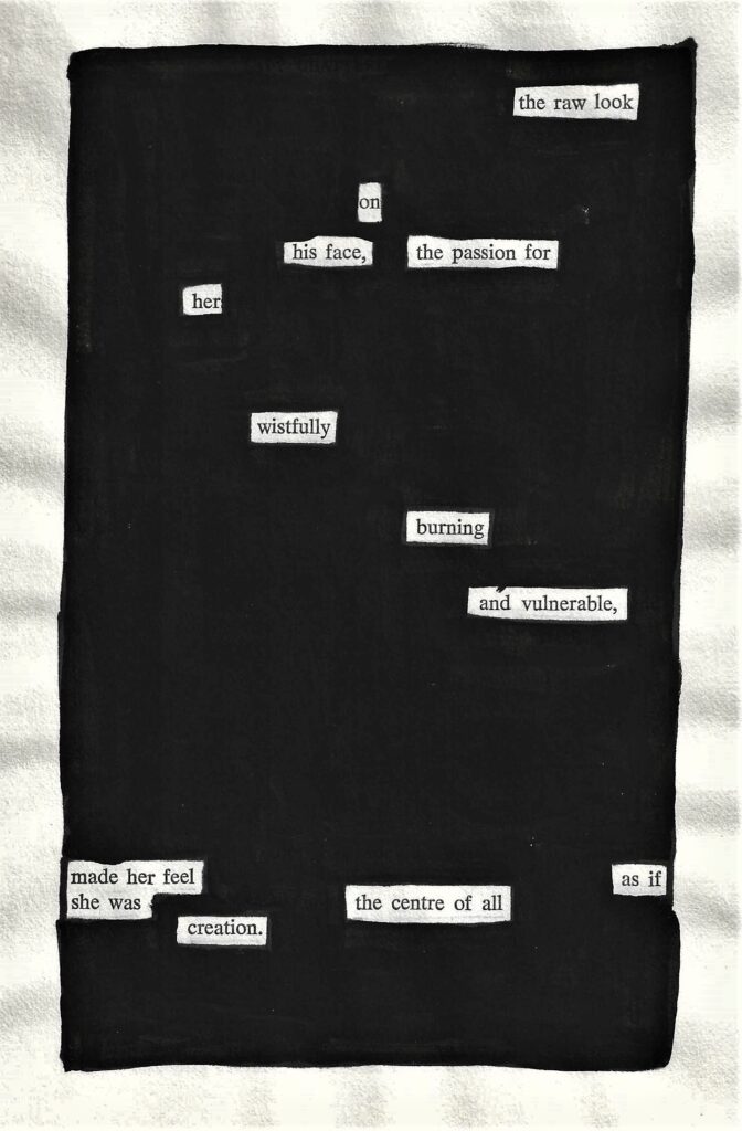 Raw Look - Blackout Poetry Notes
