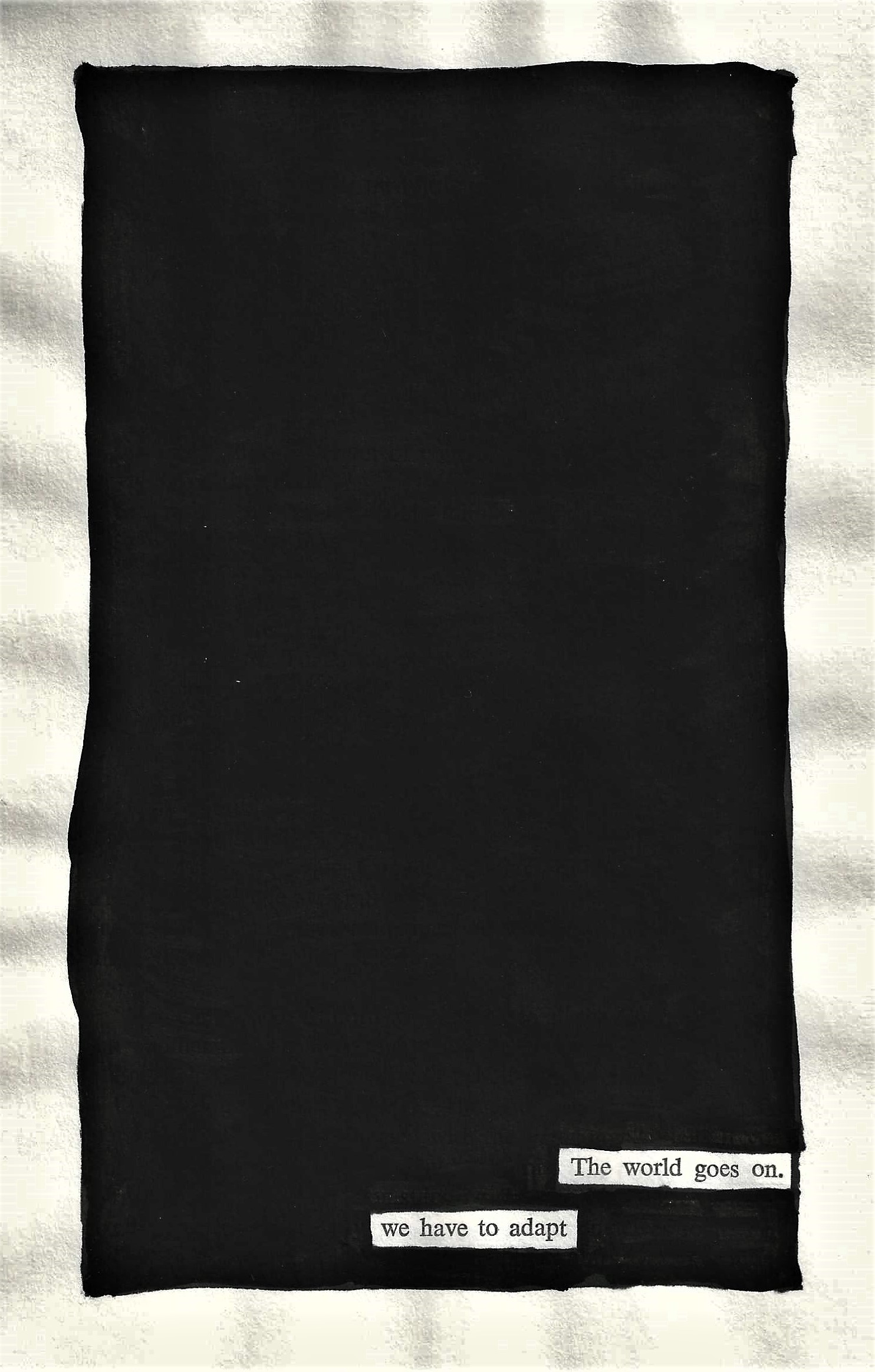 Adapt - Blackout Poetry Notes