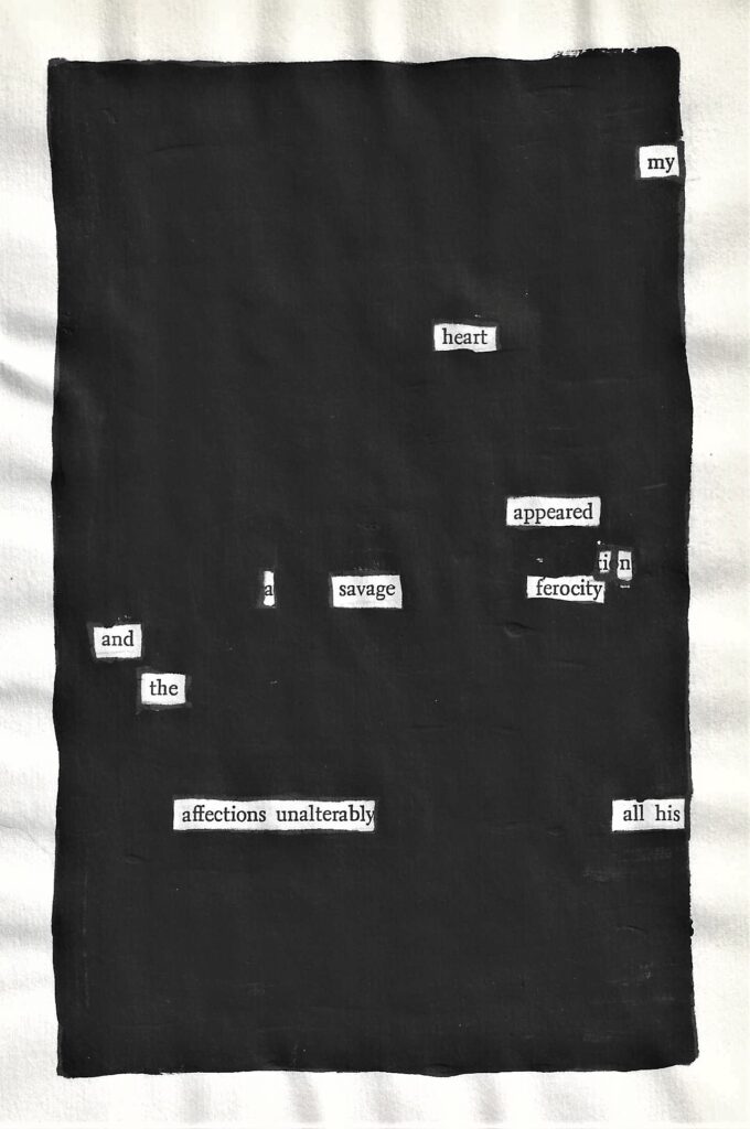 My Heart - Blackout Poetry Notes