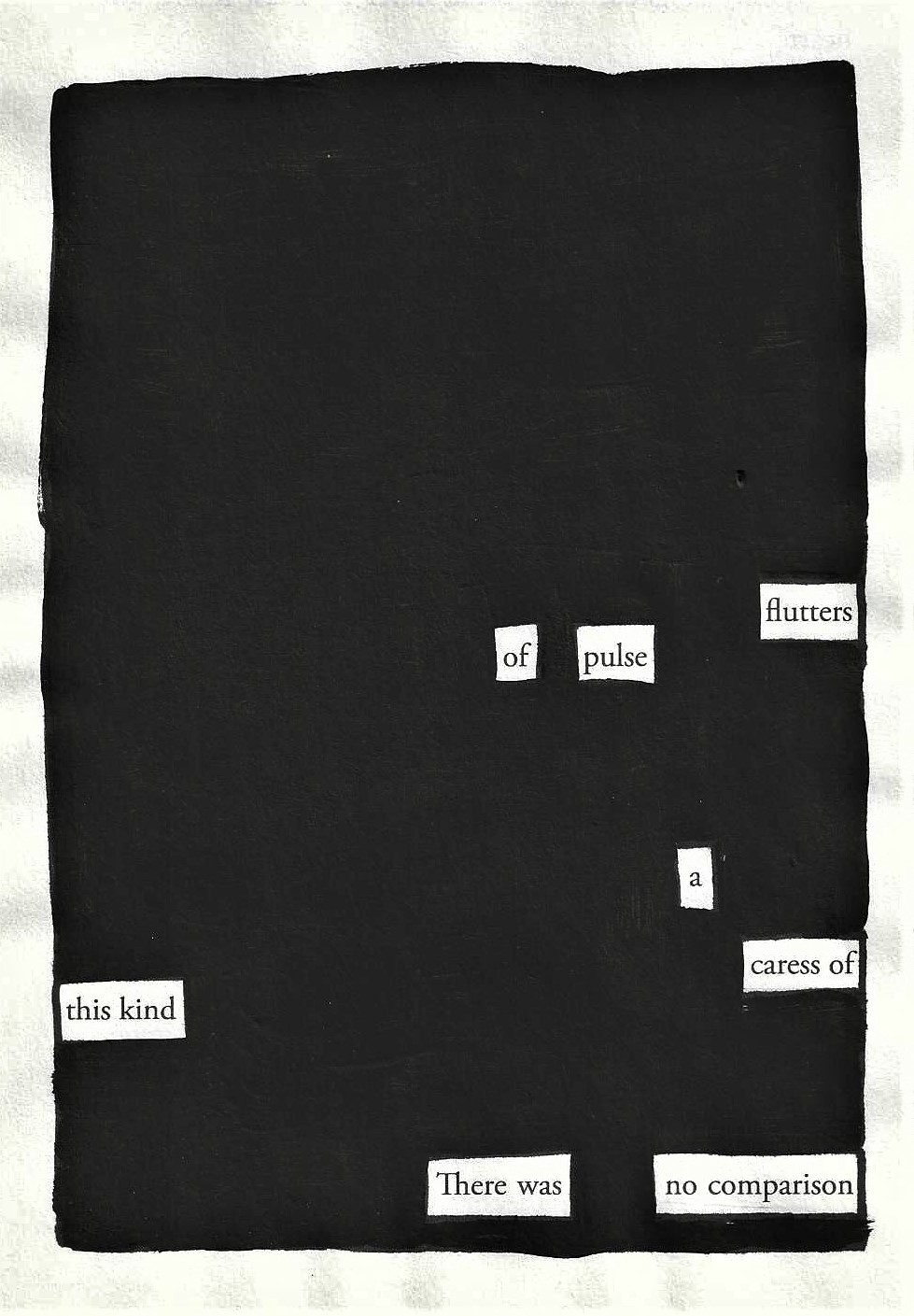 No Comparison - Blackout Poetry Notes
