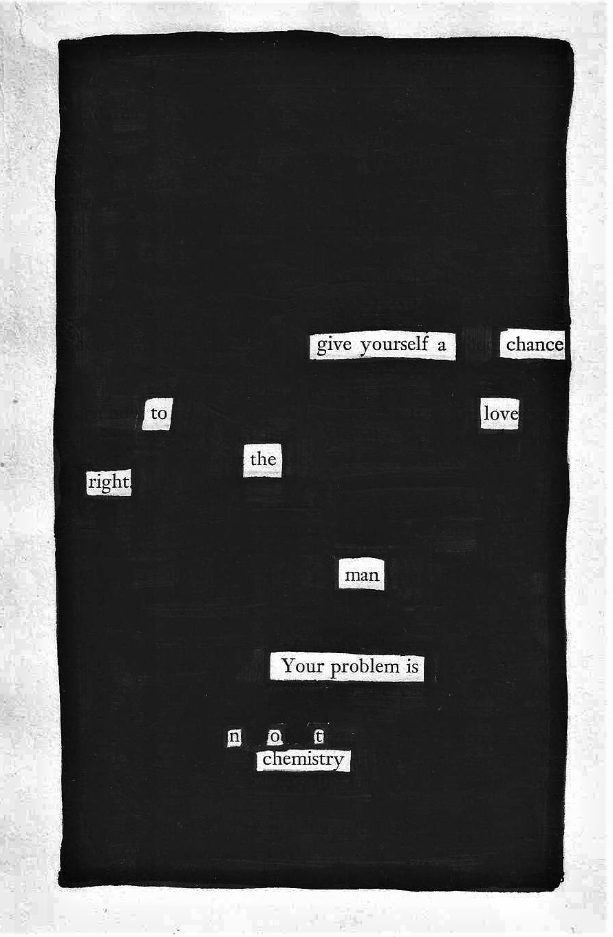 The Right Man - Blackout Poetry Notes